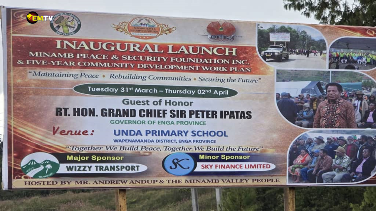MINAMB PEACE AND SECURITY FOUNDATION LAUNCHED IN WAPENAMANDA — EMTV ONLINE